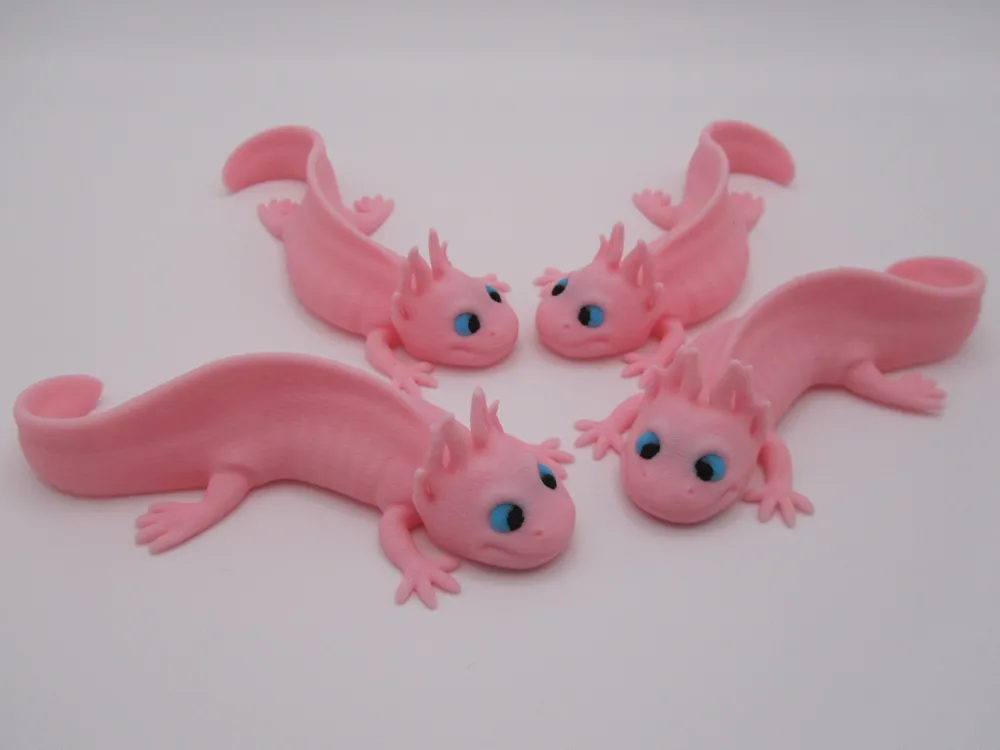 Cute Axolotl - Realistic by Alsamen - MakerWorld