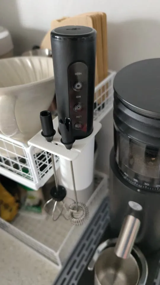 Hanging Milk Frother & Dual Whisk Station - Free 3D Print Model ...