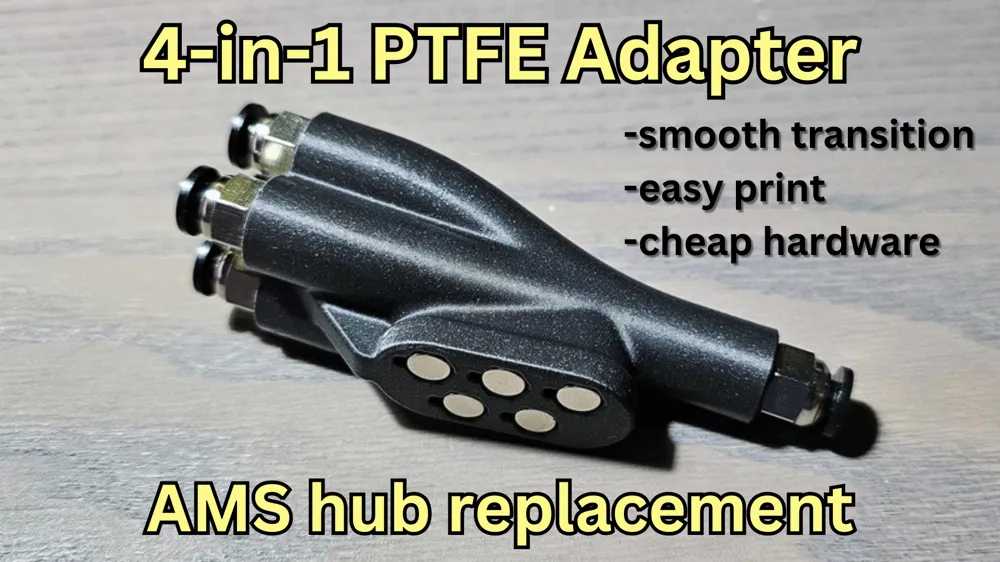 4-in-1 PTFE Adapter - Free 3D Print Model - MakerWorld