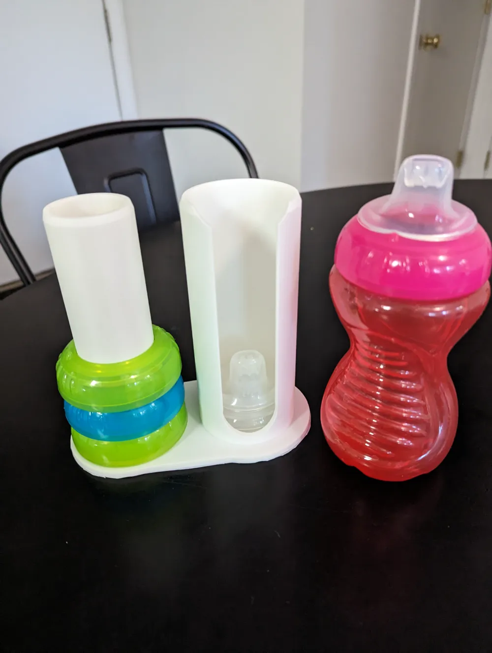 Nubby Type Sippy Cup Lid and Spout Organizer by ben.hallauer - MakerWorld