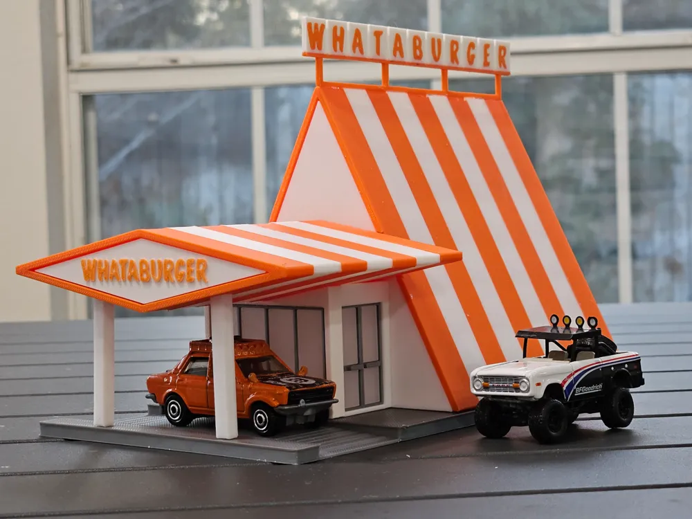 1:64 Vintage Whataburger Fan Art by Bokkins3d MakerWorld: Download Free ...