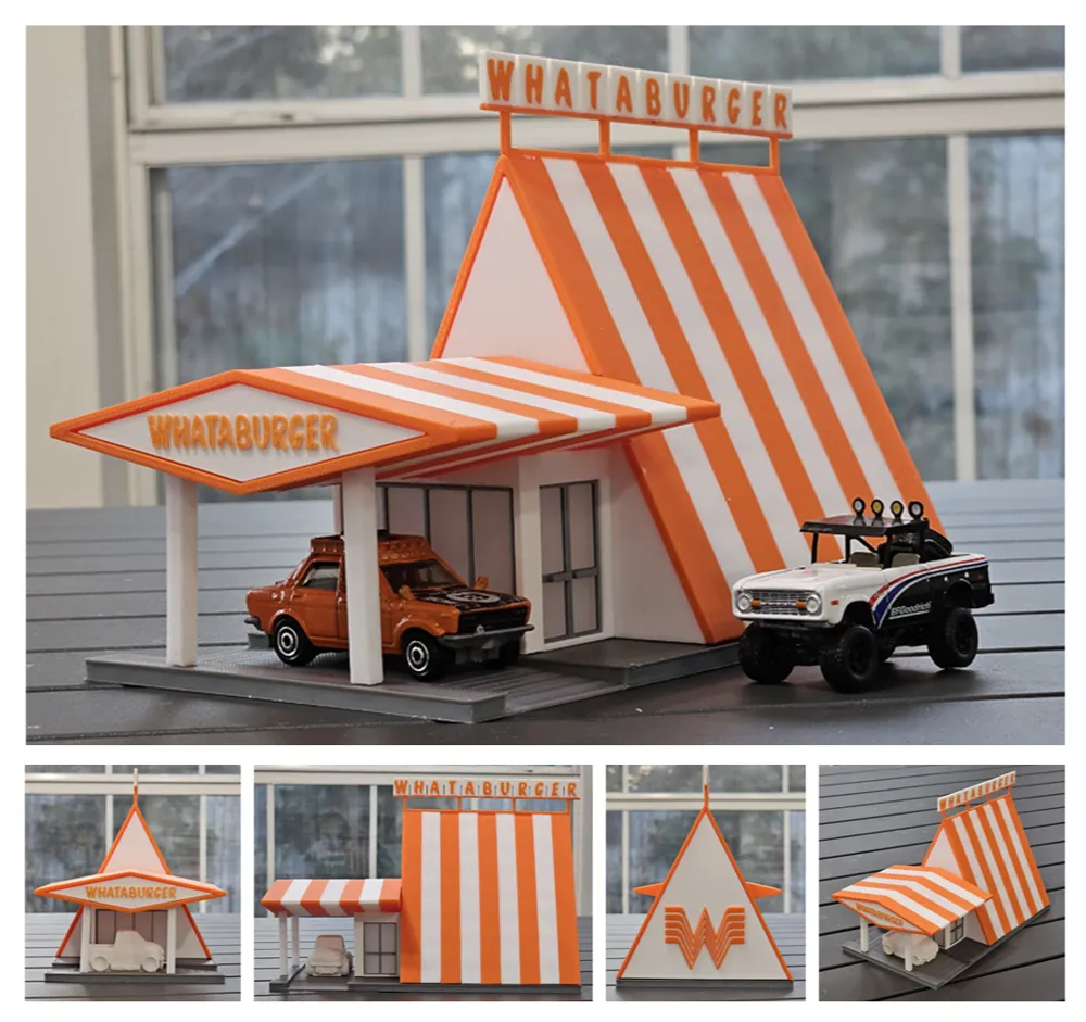 1:64 Vintage Whataburger Fan Art - Free 3D Print Model - MakerWorld