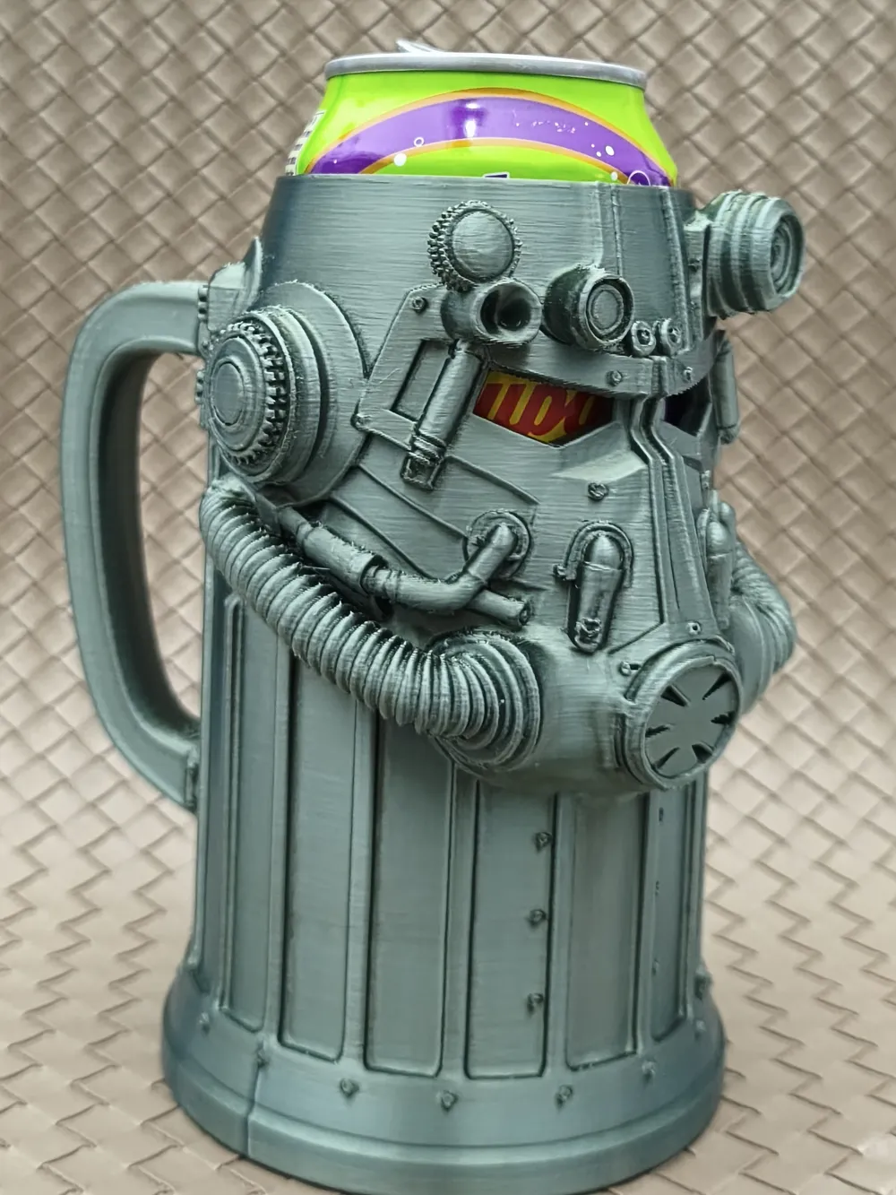 T45-T60 Power Armor Helmet -Can Holder (Two types) - Free 3D Print ...