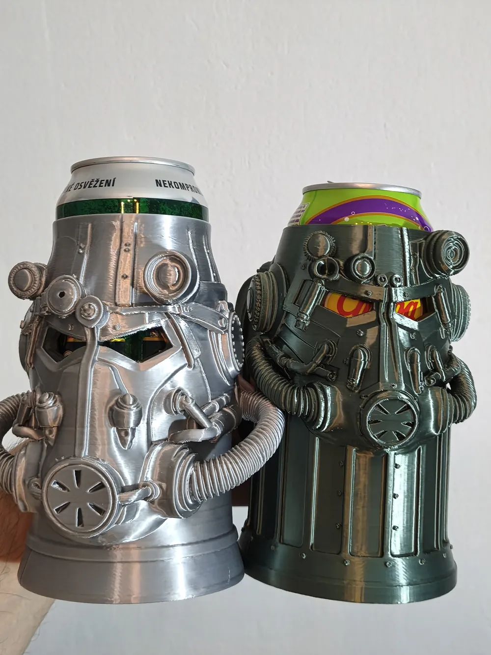 T45-T60 Power Armor Helmet -Can Holder (Two types) - Free 3D Print ...