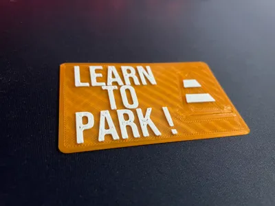 Learn to park! card by Peprinter - MakerWorld