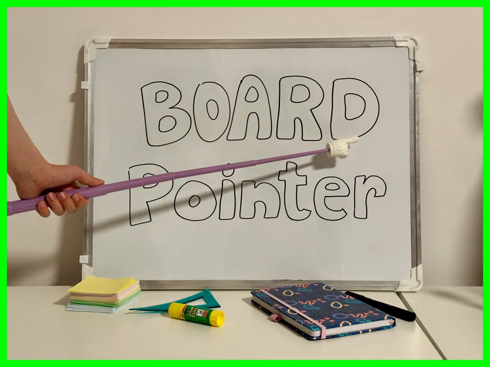 Collapsible Telescopic Pointer With Mini Hand - Free 3D Print Model ...