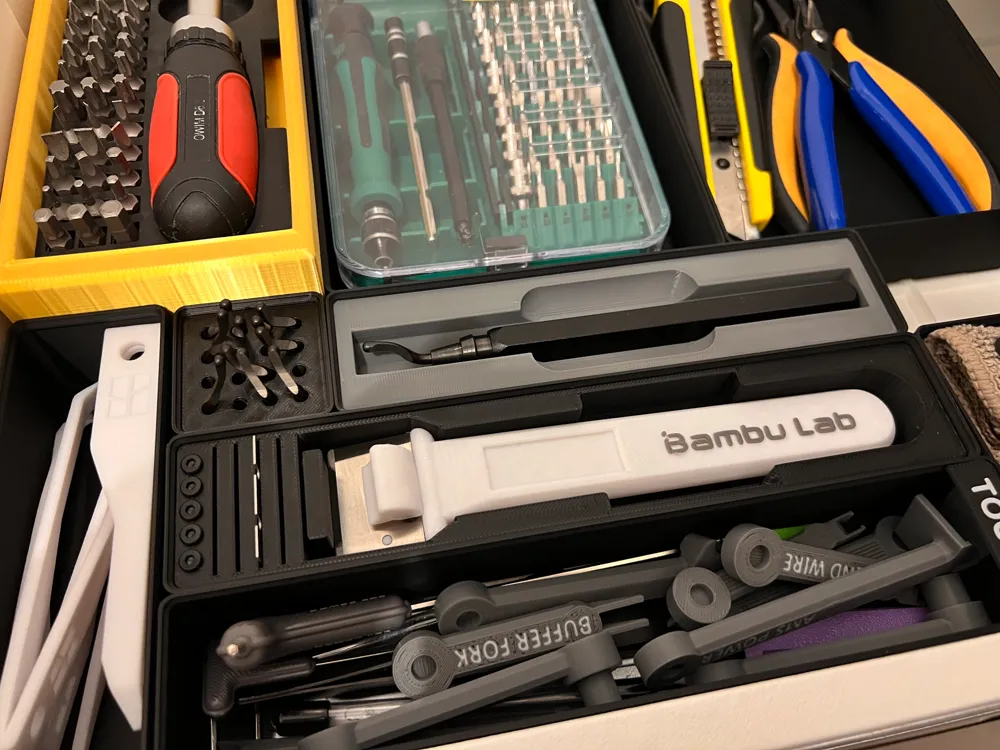 Bambu Spare Parts Gridfinity Boxes Shape by Luca Maker Lab - MakerWorld