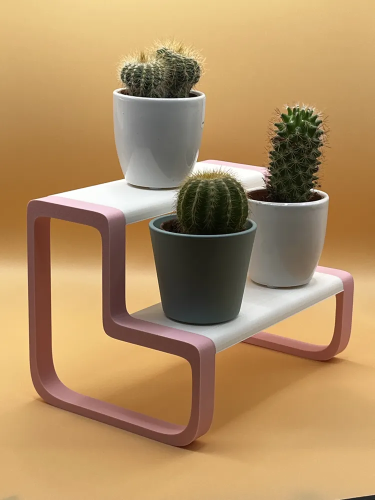 2-tier display stand / rack for collectibles - Free 3D Print Model ...