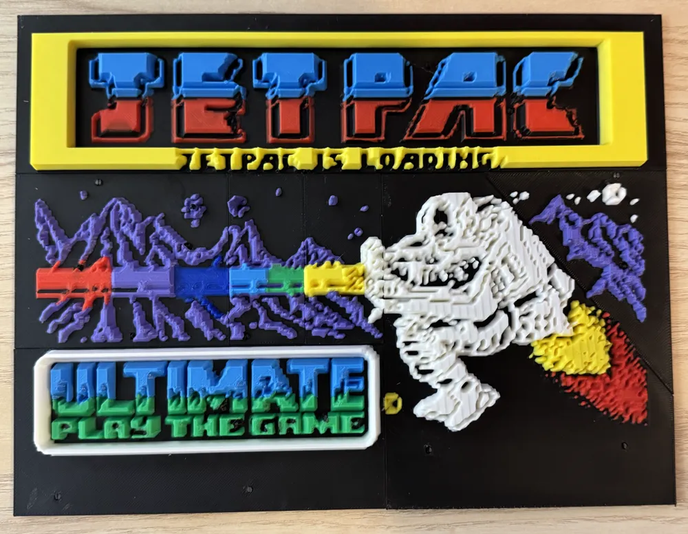 Jetpac Loading Screen - Sinclair ZX Spectrum Retro by ...