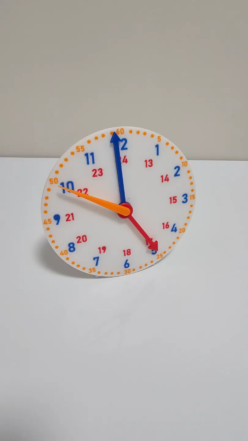 Learning clock for children. by dymek34 MakerWorld: Download Free 3D Models