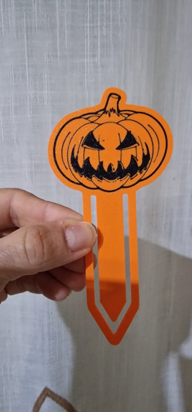 Halloween Pumpkin Bookmark by darvil66 - MakerWorld