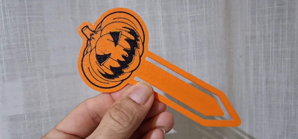 Halloween Pumpkin Bookmark by darvil66 - MakerWorld