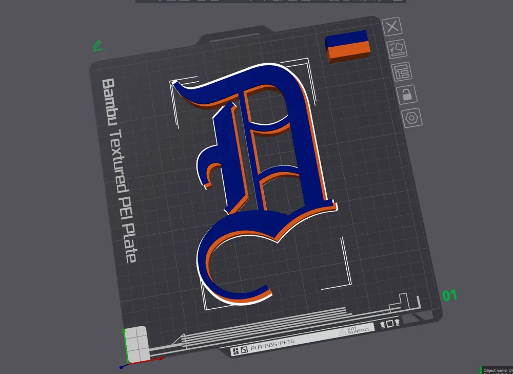 Detroit Tigers Olde English D by Prime Tower - MakerWorld