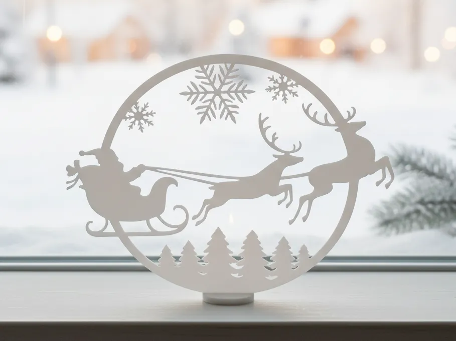 폴라 매직: 순록 썰매 조명 에 의해 3D Dekoration MakerWorld: 무료 3D 모델 다운로드