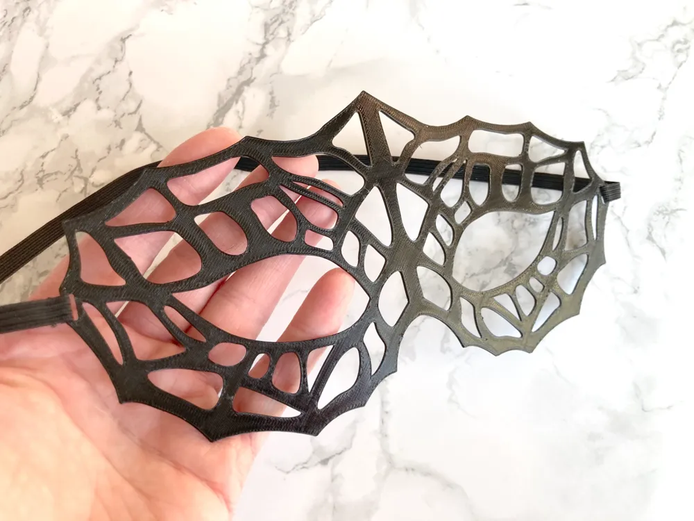 Spider Web Flex Masks - Lacy and Chaotic - Free 3D Print Model - MakerWorld