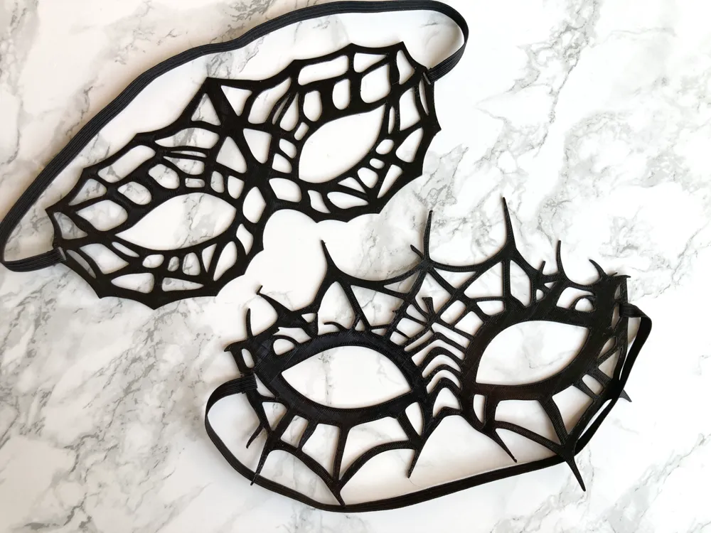 Spider Web Flex Masks - Lacy and Chaotic by PenolopyBulnick - MakerWorld