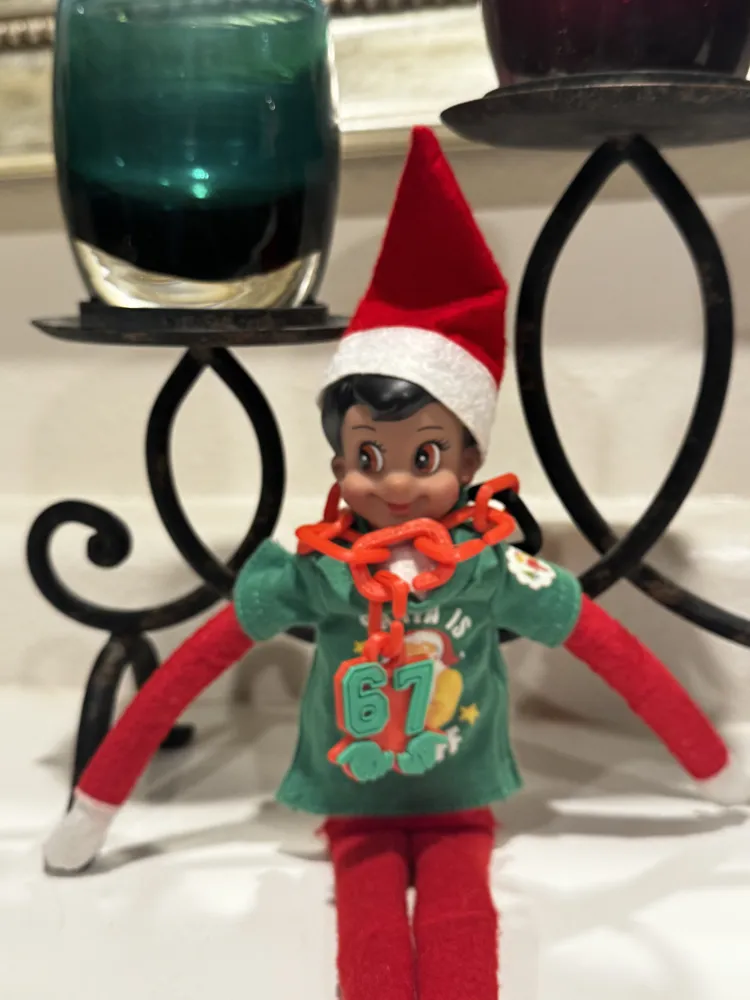 Elf on the Shelf 67 Hype chain and pendant - Free 3D Print Model ...