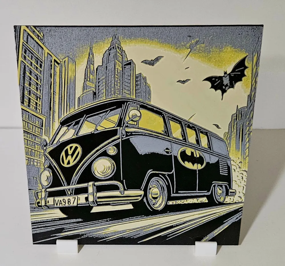 Batman VW Van by Mano's 3d_Art MakerWorld: Download Free 3D Models