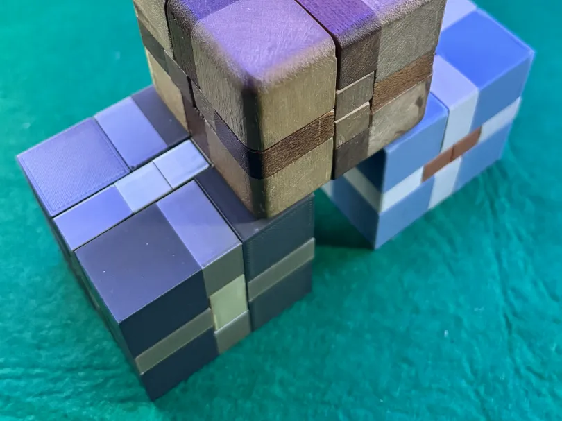 3D Cube Puzzle from wooden original to remodeled by hogo_makerspace ...