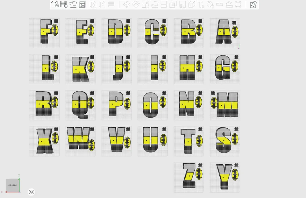 Batman letters by A3DJOI MakerWorld: Download Free 3D Models