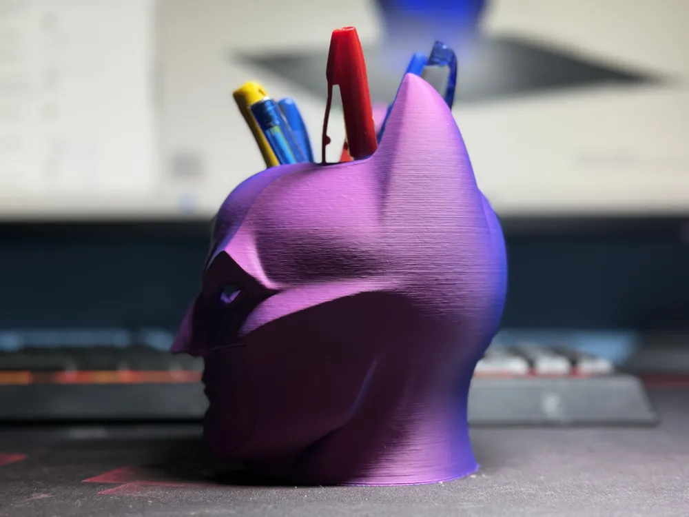 Batman - Pen holder - Free 3D Print Model - MakerWorld