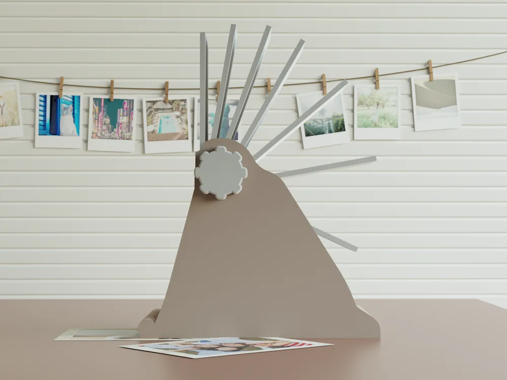 Instax Mini Photo Rolodex | Vertical - Free 3D Print Model - MakerWorld