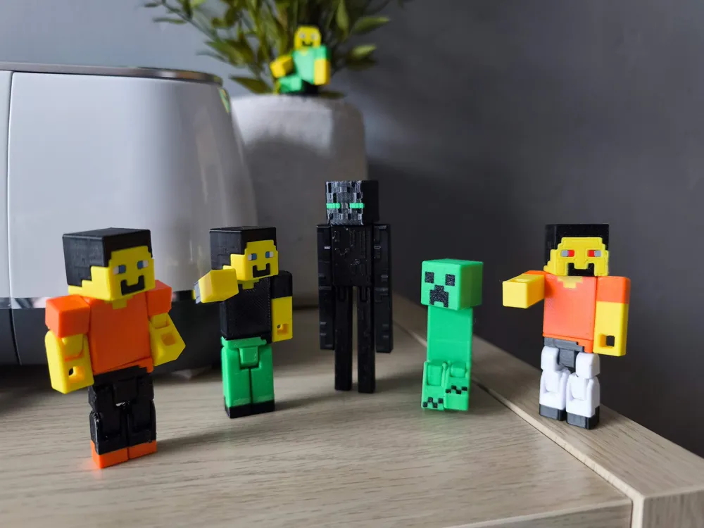 UPDATED Articulated Minecraft Enderman 45min Print by Spennolio ...