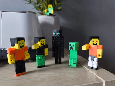 UPDATED Articulated Minecraft Enderman 45min Print by Spennolio ...