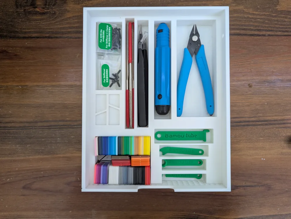 Bambu Lab printer accessories desk drawer by 3D RIO - MakerWorld