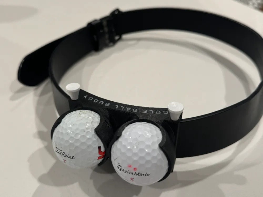GOLF BALL BUDDY - BALL AND TEE BELT HOLDER by Adam MakerWorld: Download ...
