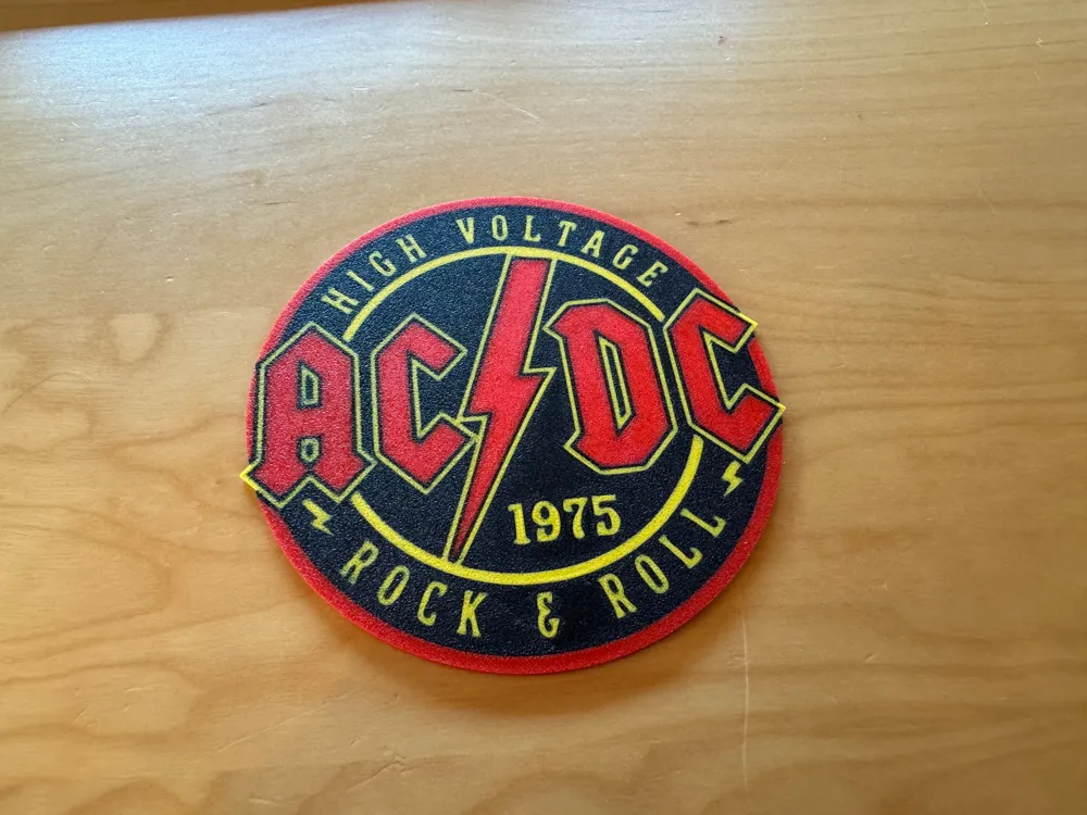 AC/DC Coaster (High Voltage - Rock & Roll) by SASS3DP - MakerWorld
