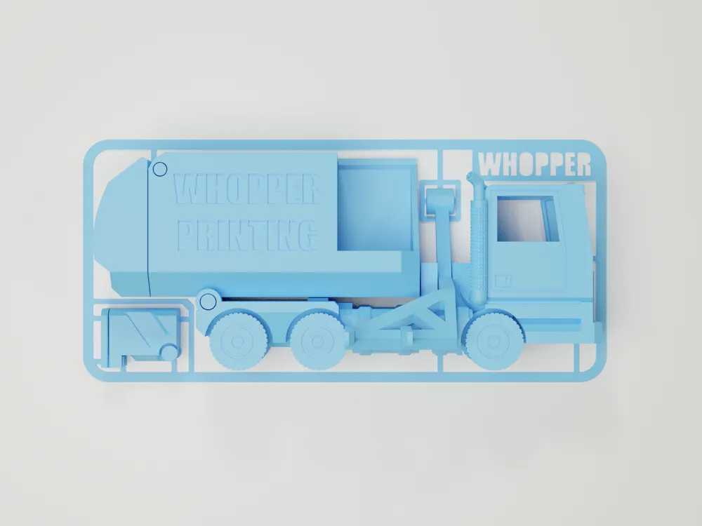 Kit Card Version - Print-in-Place Garbage Truck by Whopper Printing ...