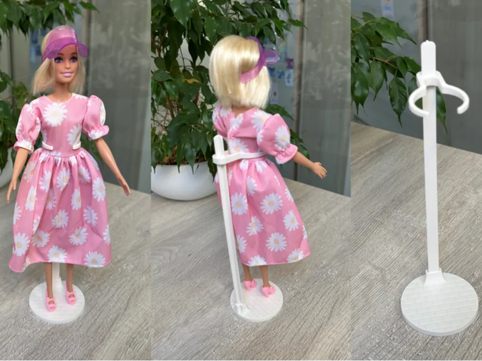 Premium Adjustable Barbie Stand – Multi Fit - Free 3D Print Model ...