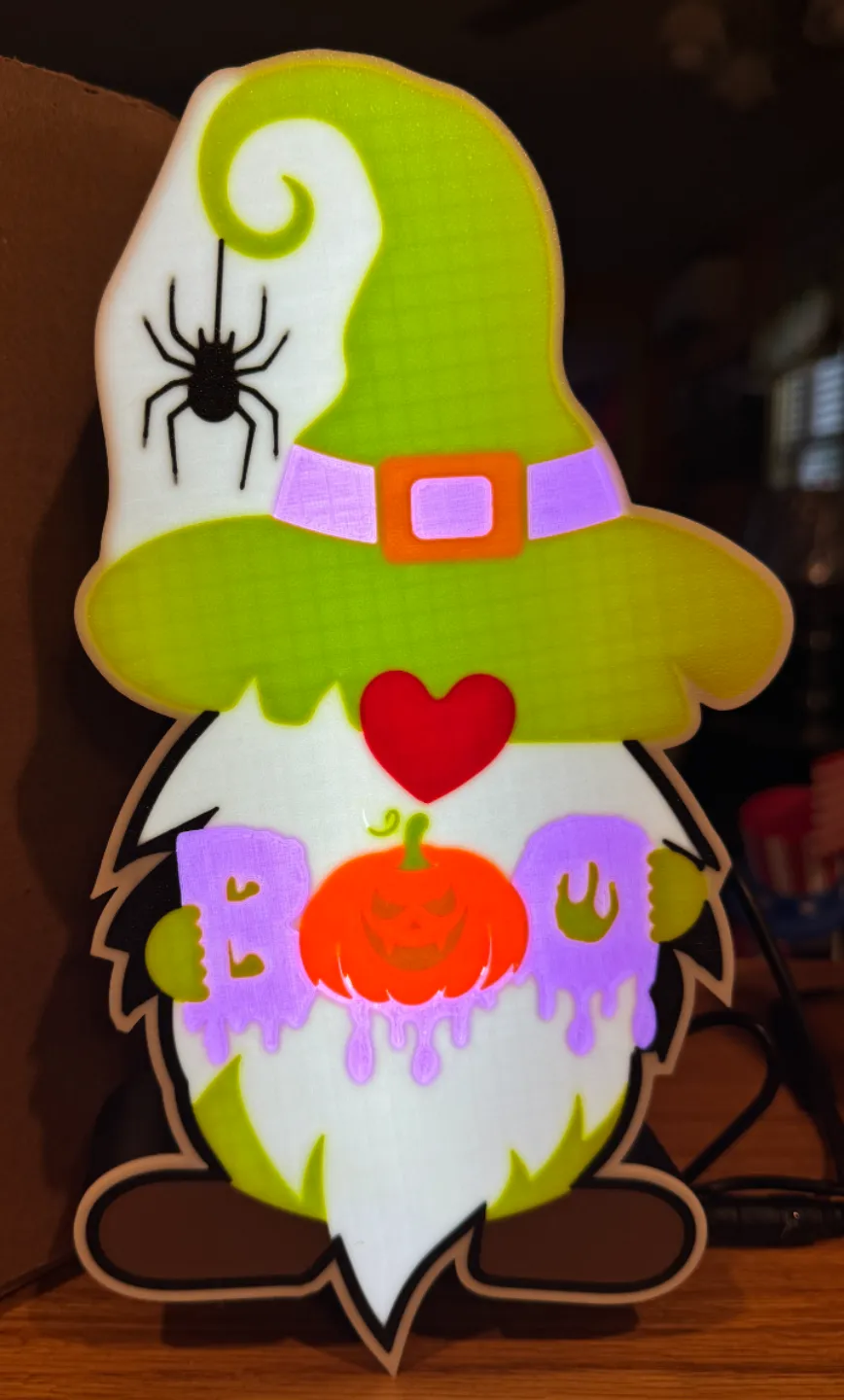 Gnome BOO Lightbox by photosbyd386 - MakerWorld