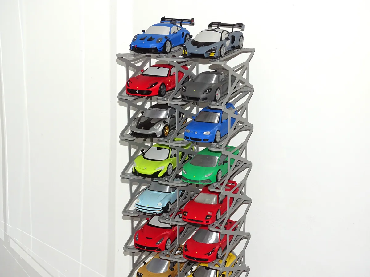 Fully Modular Car Garage Diorama - Free 3D Print Model - MakerWorld