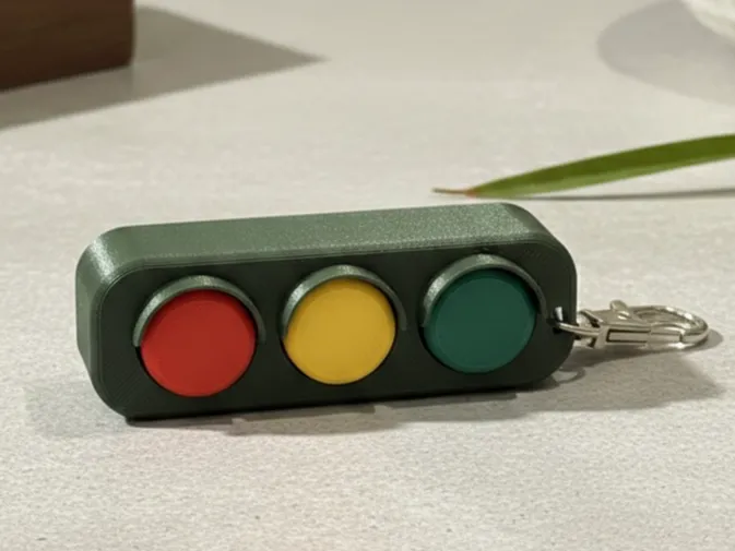 Traffic light clicker stress toy - Free 3D Print Model - MakerWorld