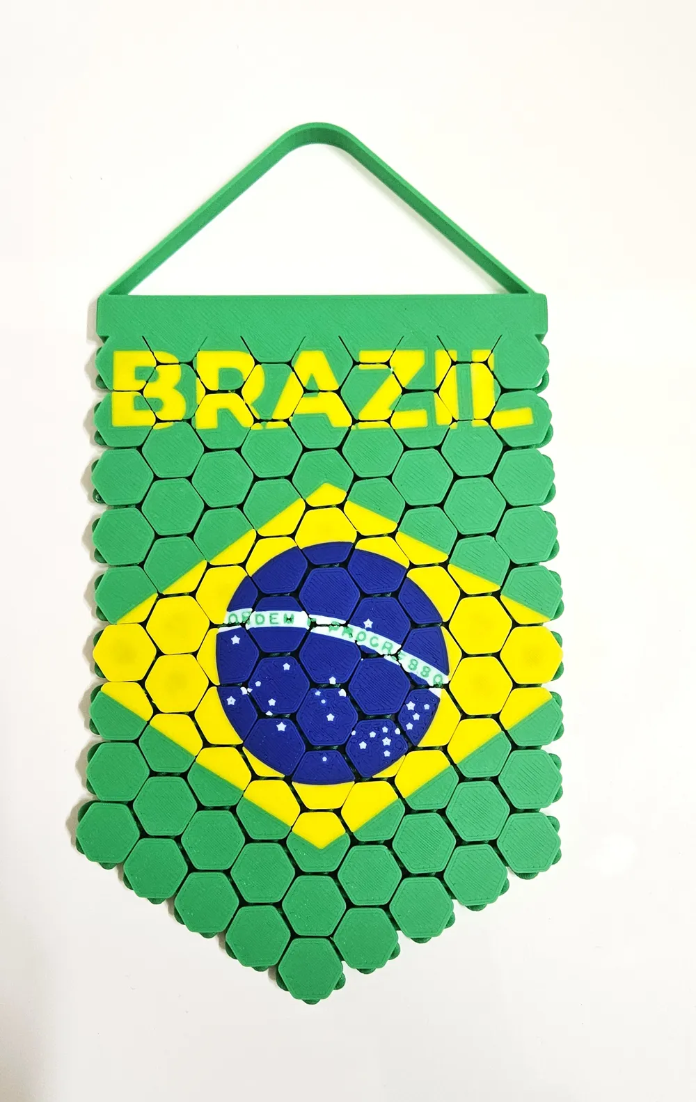 Brazil flexible Flag - Free 3D Print Model - MakerWorld