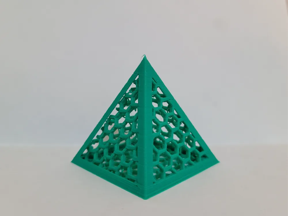 Honeycomb Pyramid illusion by MohamedBarnieh - MakerWorld