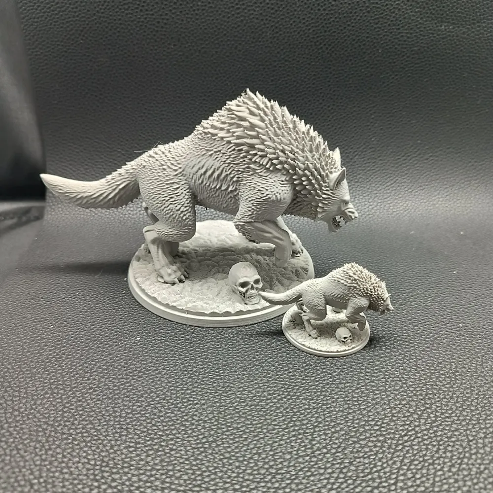 Dire Frost Wolves – RPG Miniature TTRPG - Dungeons - Free 3D Print ...