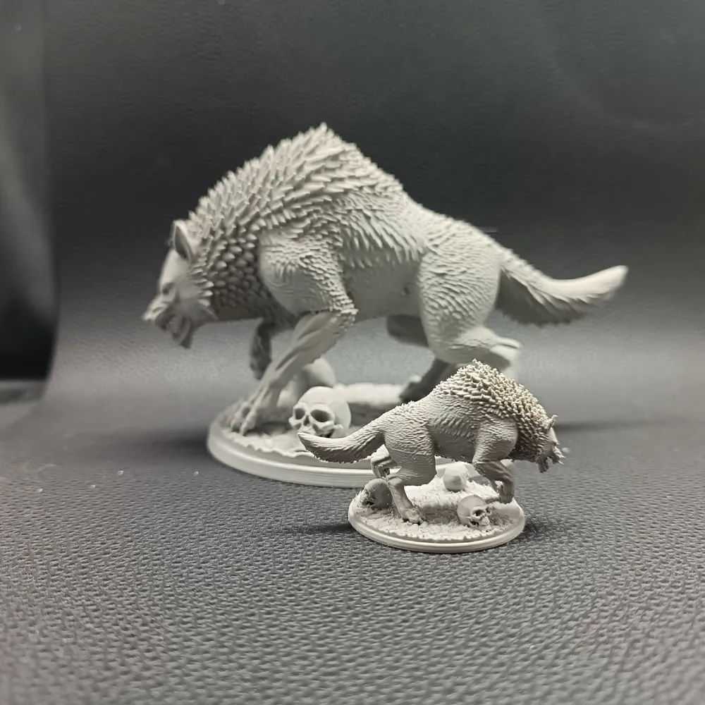 Dire Frost Wolves – RPG Miniature TTRPG - Dungeons - Free 3D Print ...