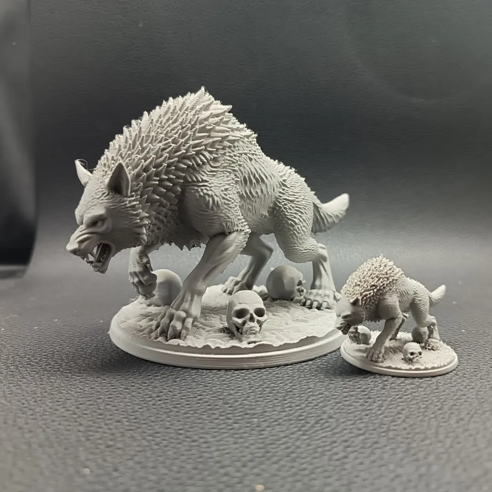 Dire Frost Wolves – RPG Miniature TTRPG - Dungeons - Free 3D Print ...