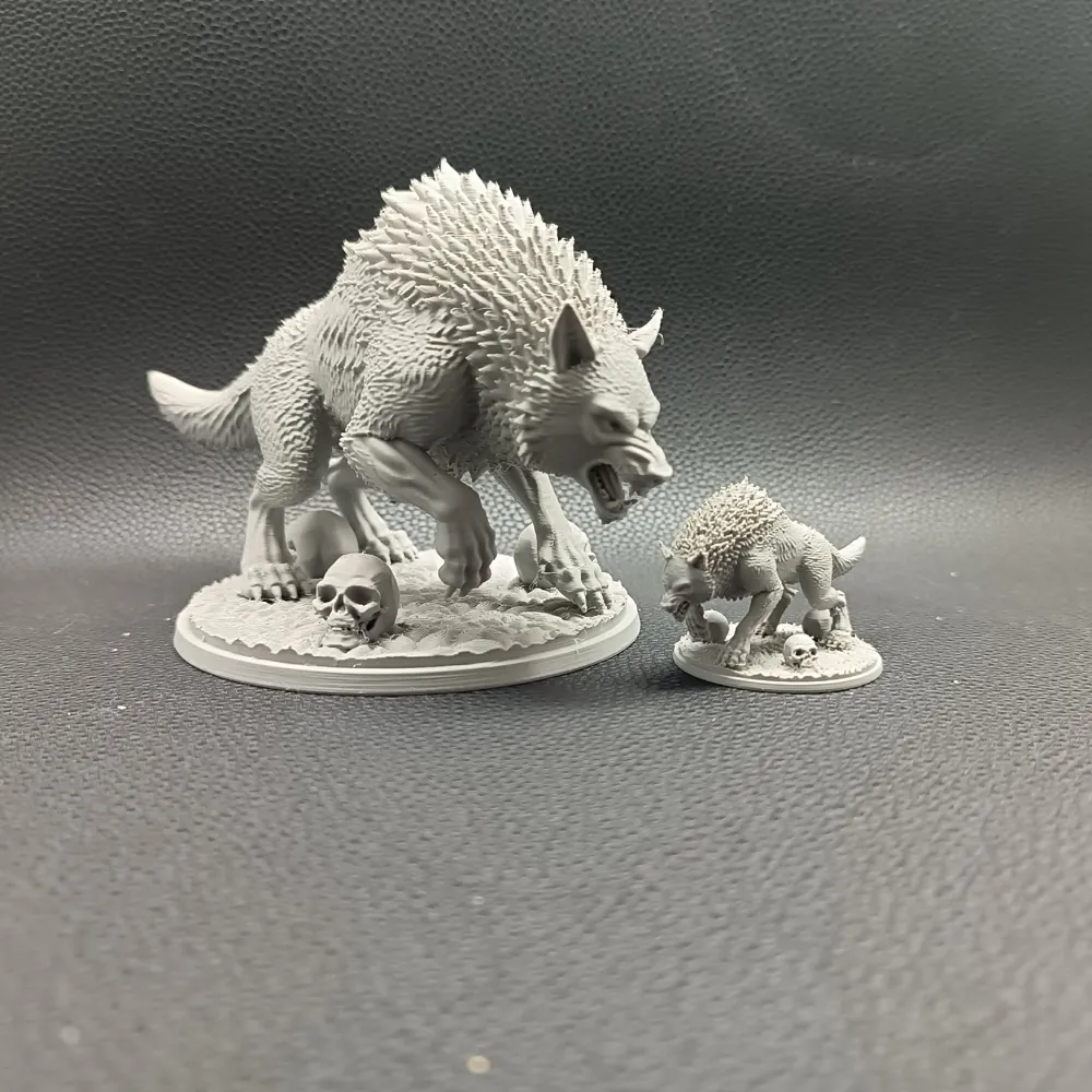 Dire Frost Wolves – RPG Miniature TTRPG - Dungeons - Free 3D Print ...
