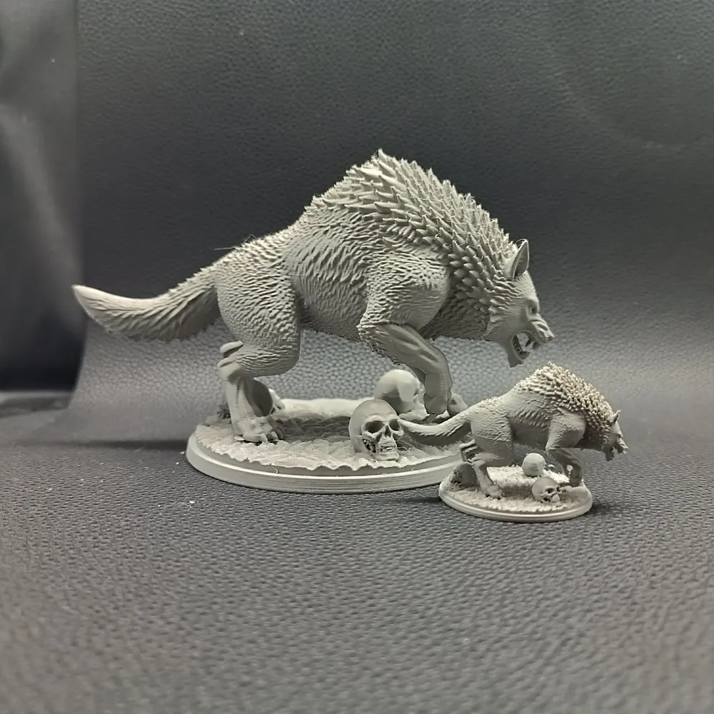 Dire Frost Wolves – RPG Miniature TTRPG - Dungeons - Free 3D Print ...