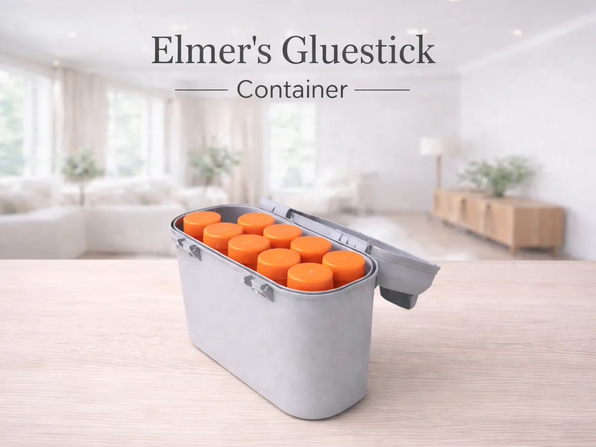 Elmer’s Purple Glue‑Stick Storage Box With Seat - Free 3D Print Model ...