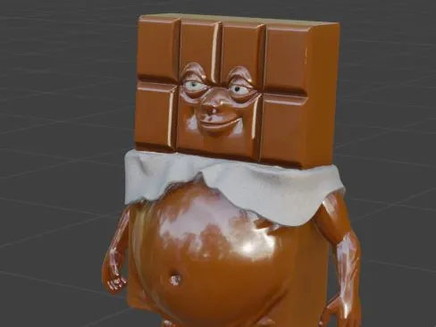 Brainrot Series | Pot-bellied Chocolates - Free 3D Print Model - MakerWorld