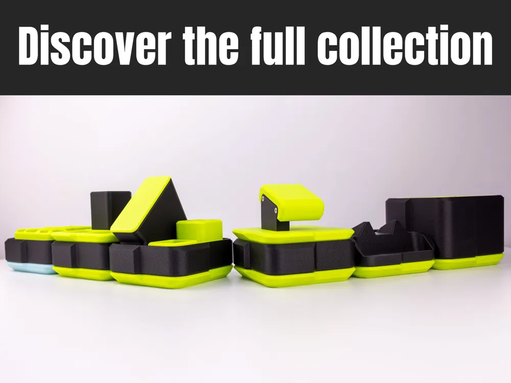 Modular Phone Stand - Magnetic Base - Rear Storage - Free 3D Print ...