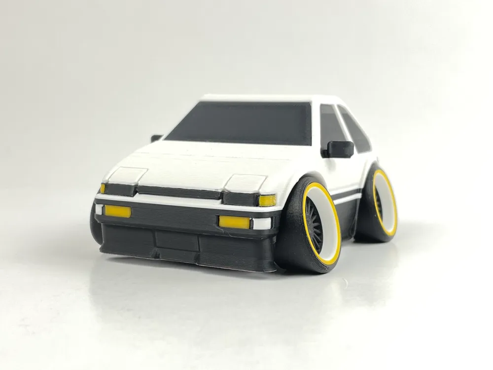 Tooned TOYOTA AE86 - Model kit - Free 3D Print Model - MakerWorld