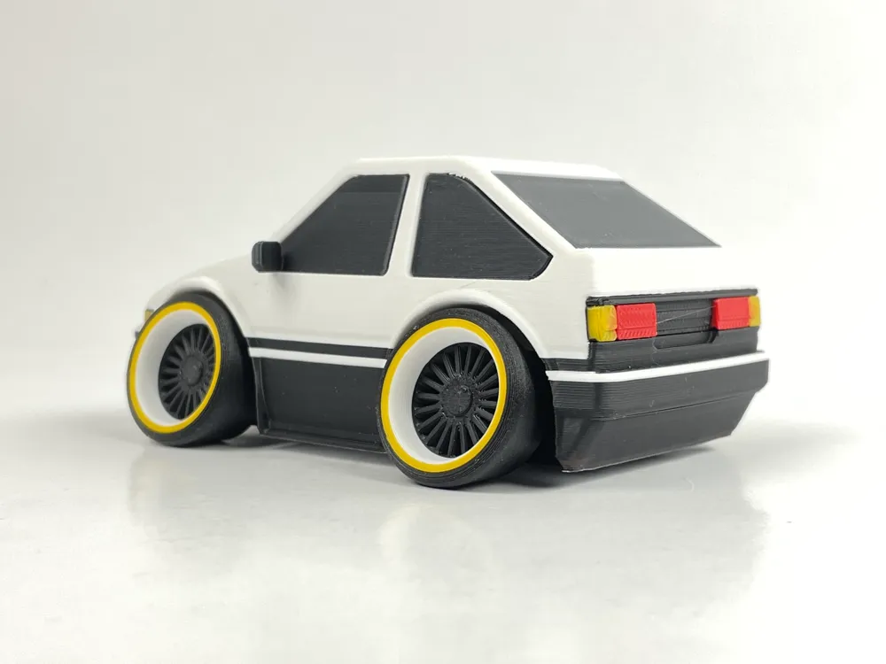 Kit de modelo Tooned TOYOTA AE86 - Modelo gratuito para impressão 3D ...