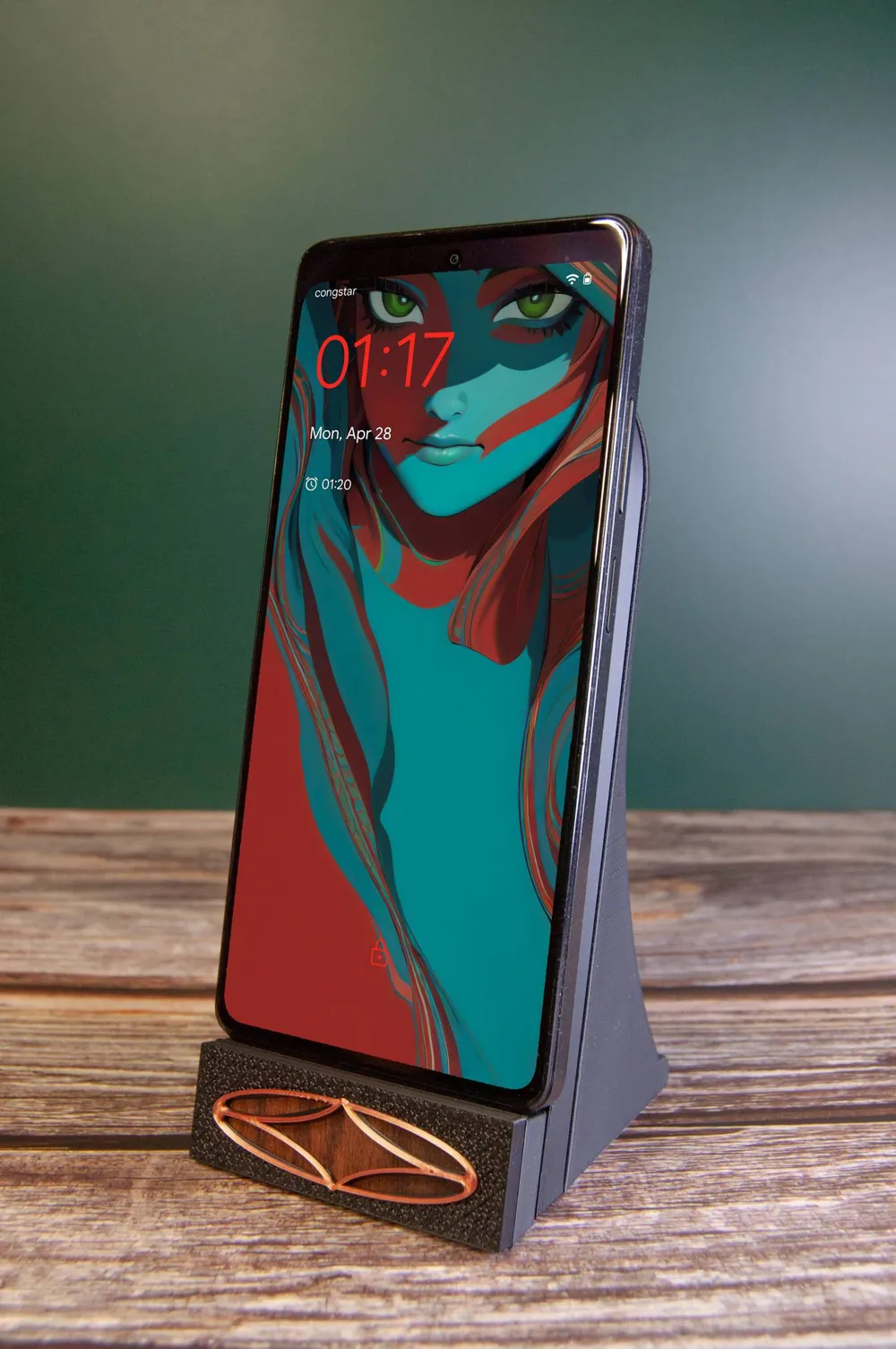 Prototype phone stand for 0.02"/ 0.5mm wood veneer by Hunter ...