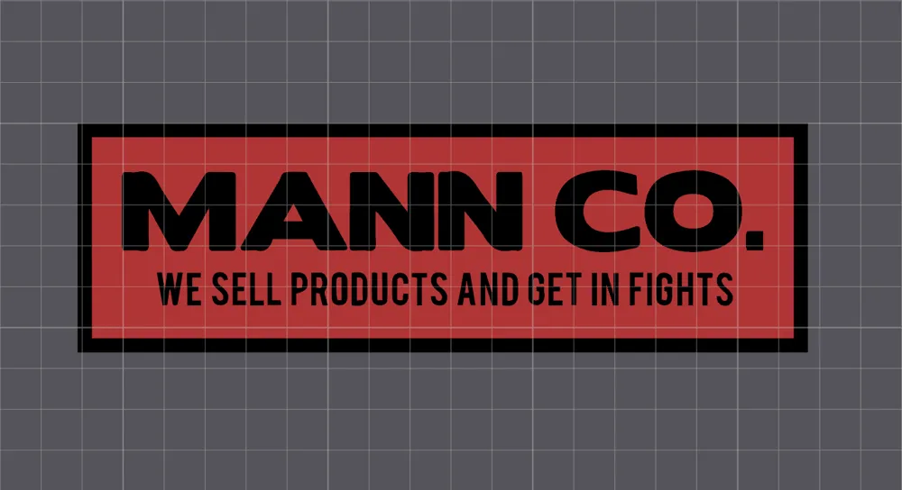Team Fortress 2 MannCo Sign by pixelpriority - MakerWorld